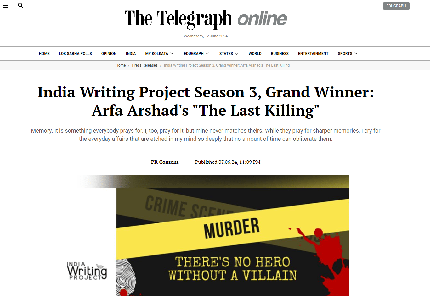 IWP Junior Season 1 | Creative Writing Contest – India Writing Project ...